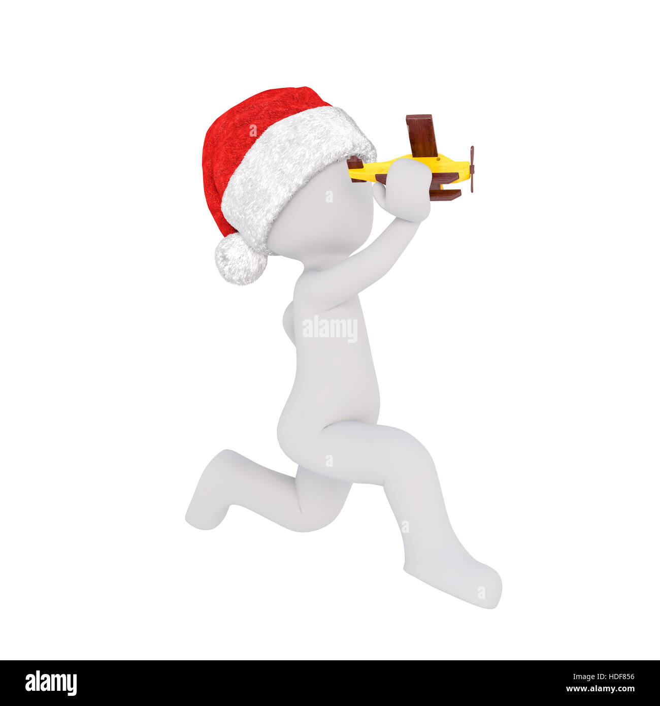 Cartoon running santa hi-res stock photography and images - Alamy