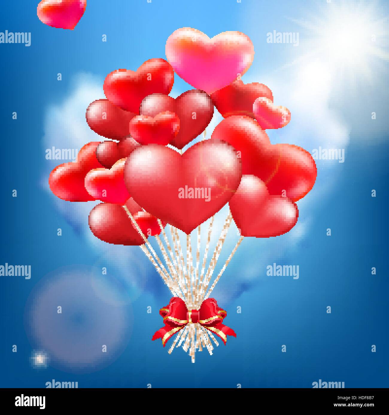 Vector blue heart shaped Stock Vector Images - Alamy