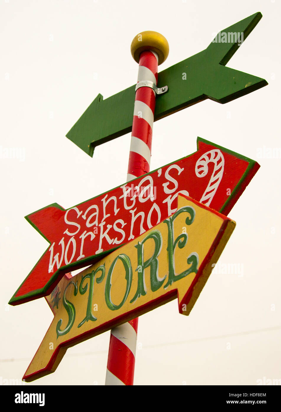Santas workshop sign hi-res stock photography and images - Alamy