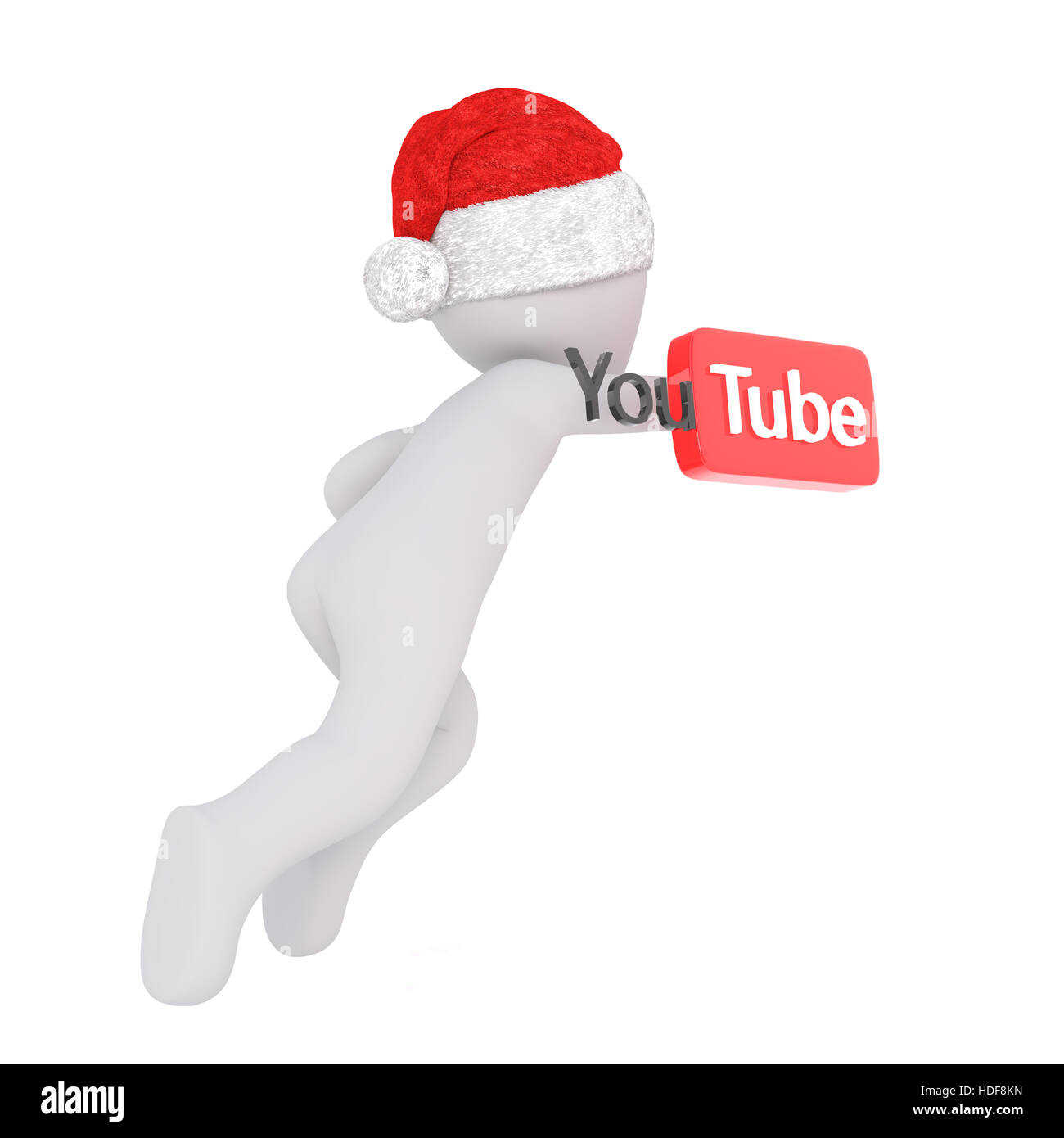 Cartoon running santa hi-res stock photography and images - Alamy