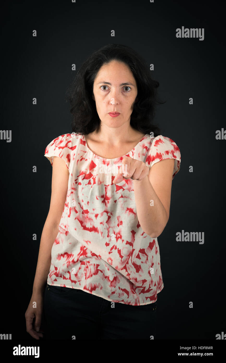 Beautiful woman doing different expressions in different sets of ...