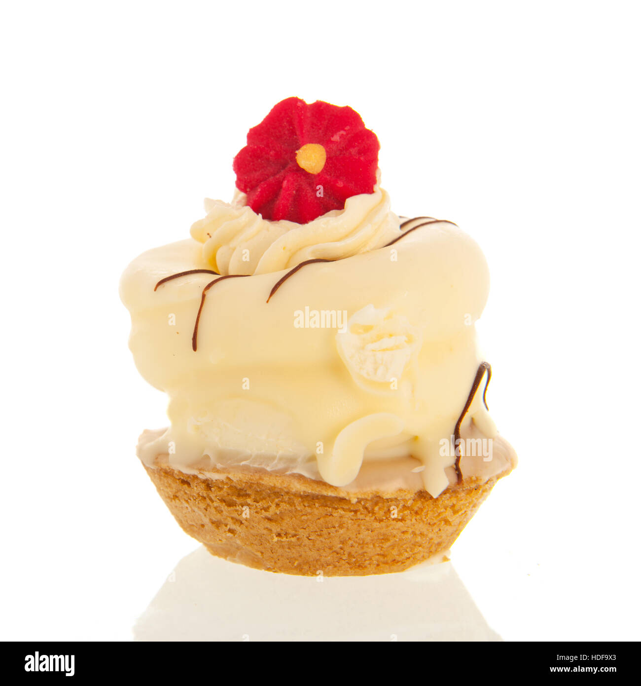 Marzipan pastry isolated over white background Stock Photo - Alamy