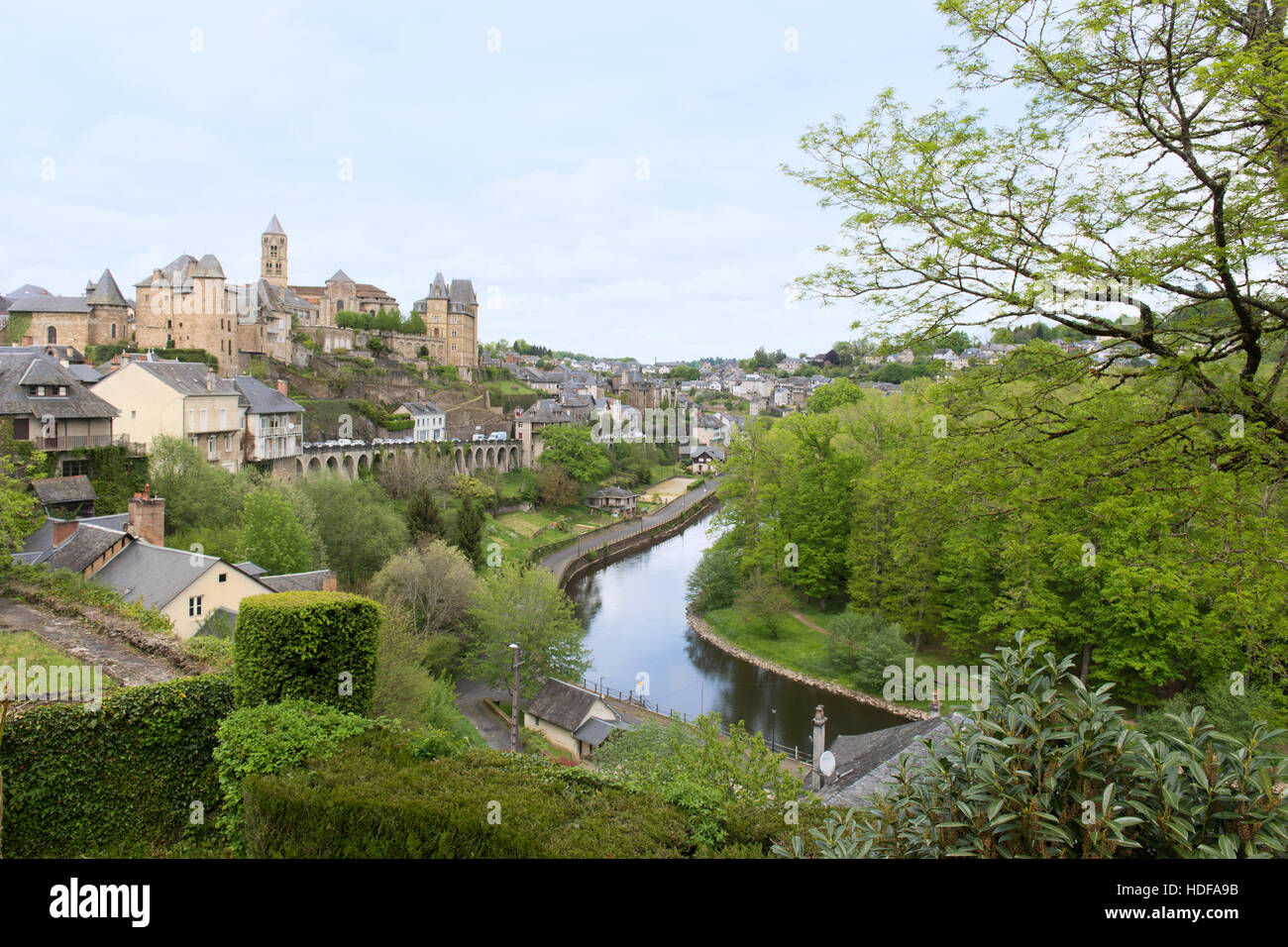 Village Uzerche in the French Limousin Stock Photo - Alamy