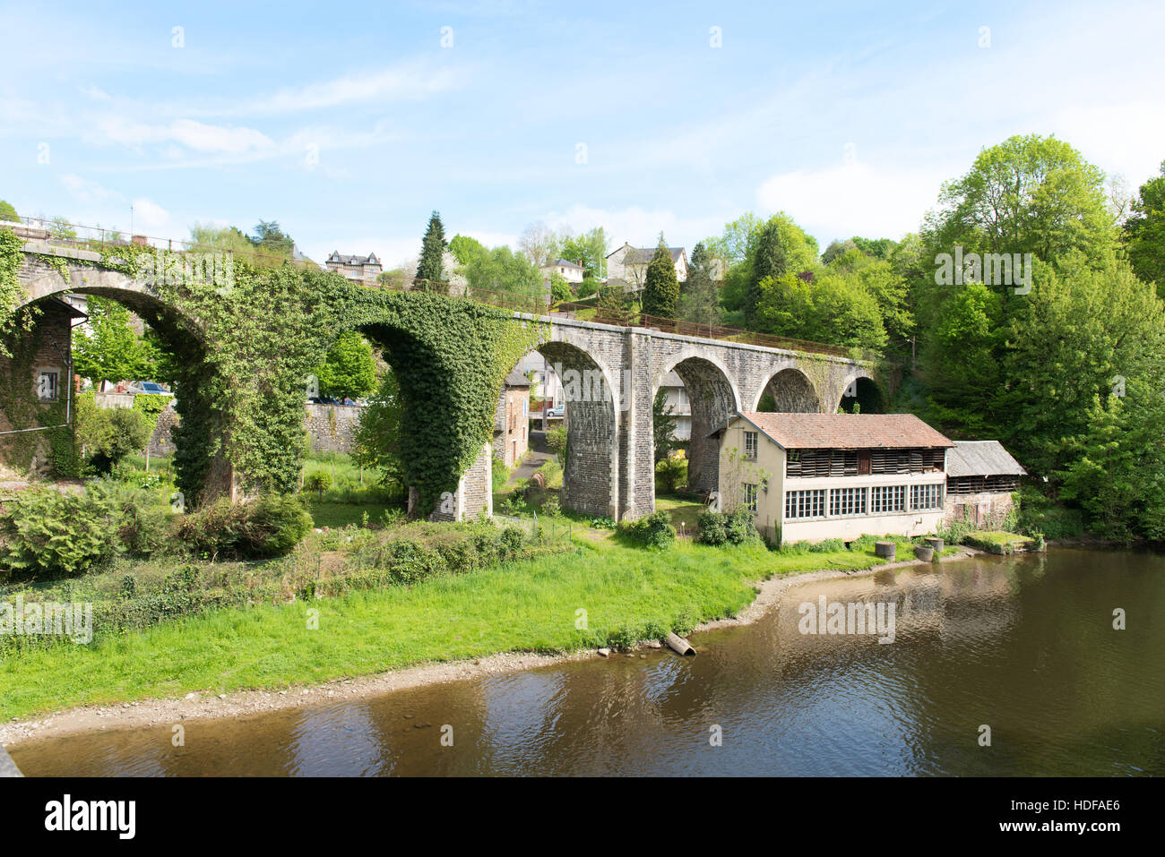 Village Uzerche in the French Limousin Stock Photo - Alamy