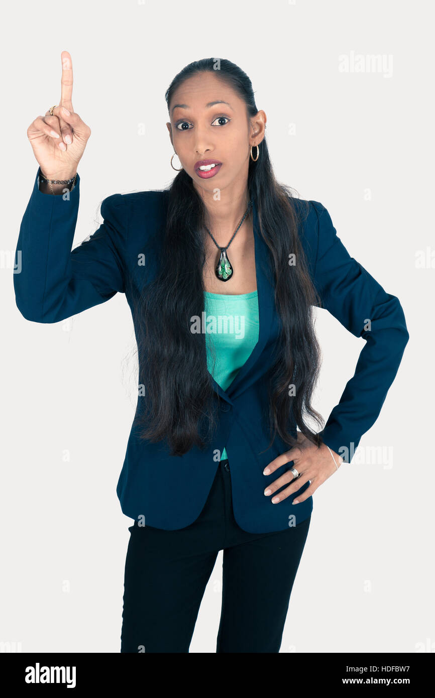 Beautiful woman doing different expressions in different sets of ...