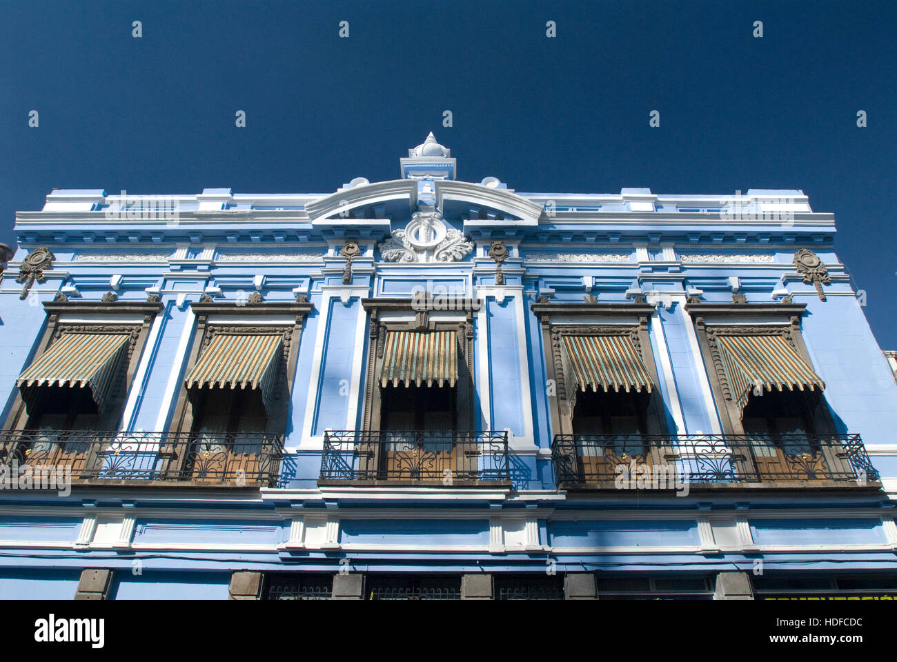 Colorful buildings in Puebla, Mexico Stock Photo - Alamy