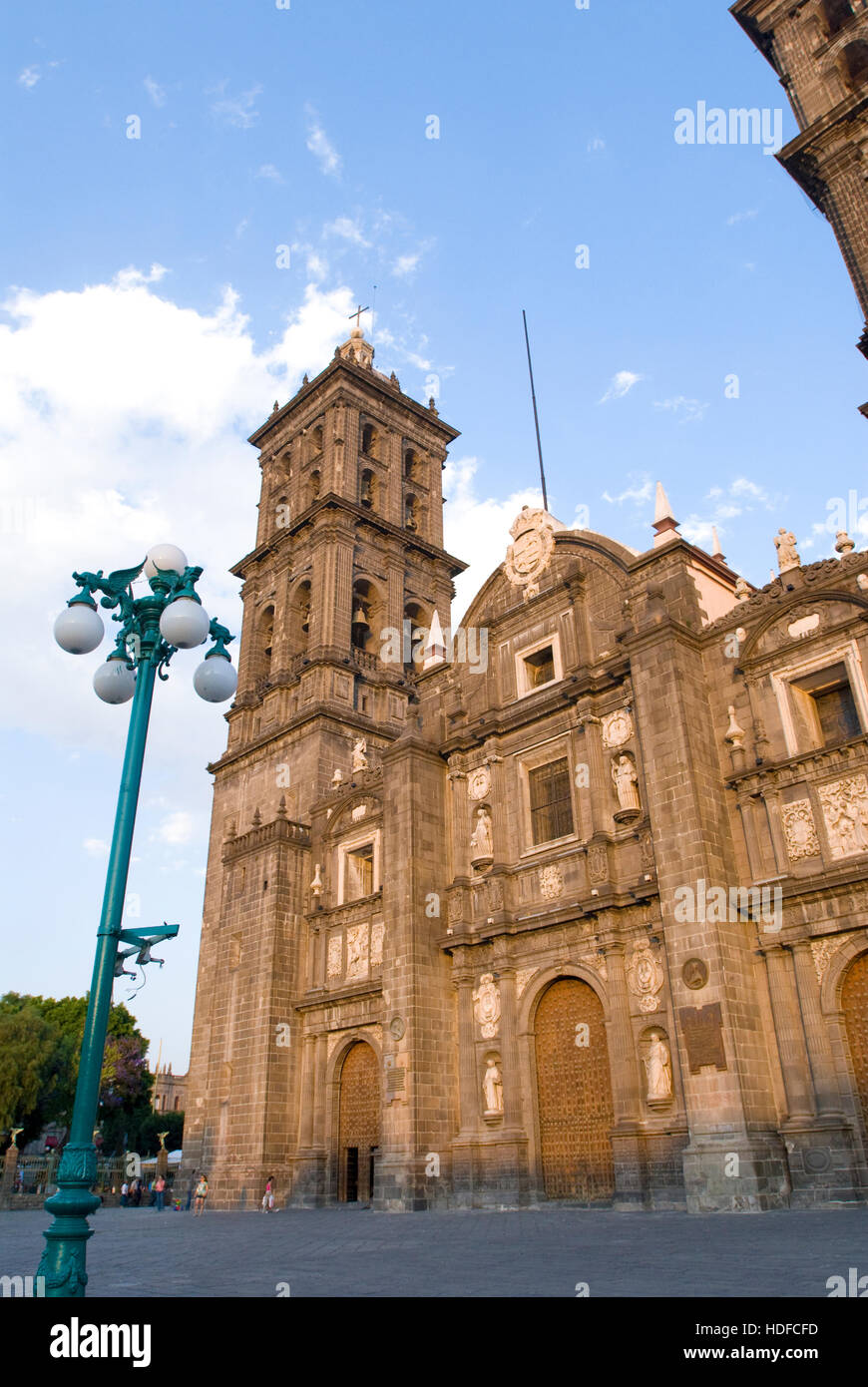 Catedral Basilica de Puebla (Puebla Cathedral) in the colonial town of ...