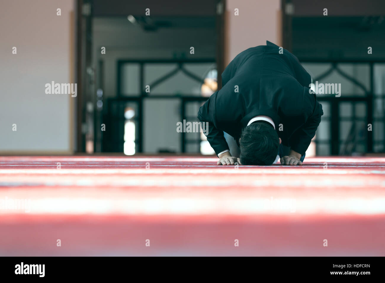 Young beautiful Muslim Man Praying In Mosque Stock Photo - Alamy