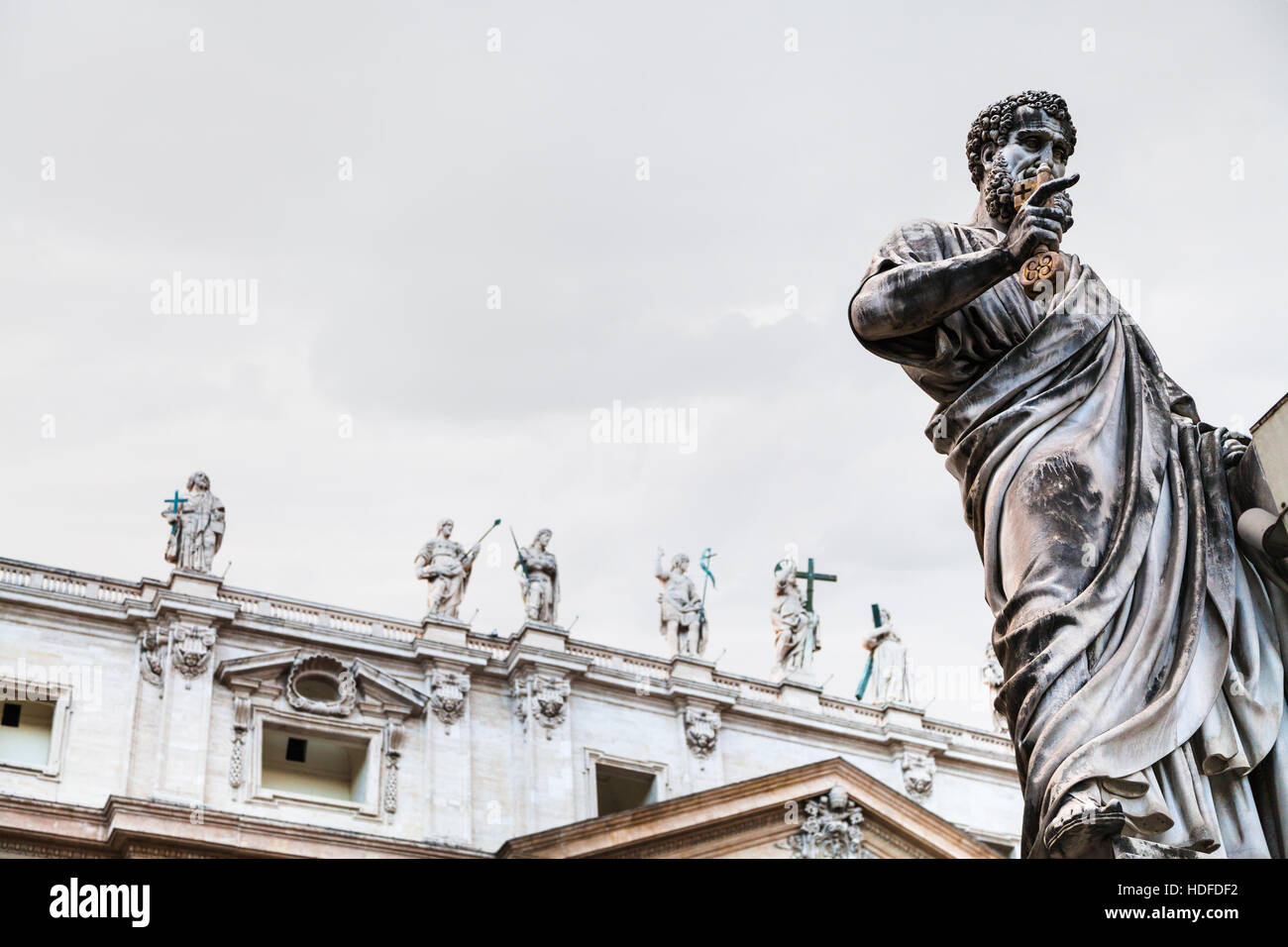 Saint peter statue rome key hi-res stock photography and images - Alamy