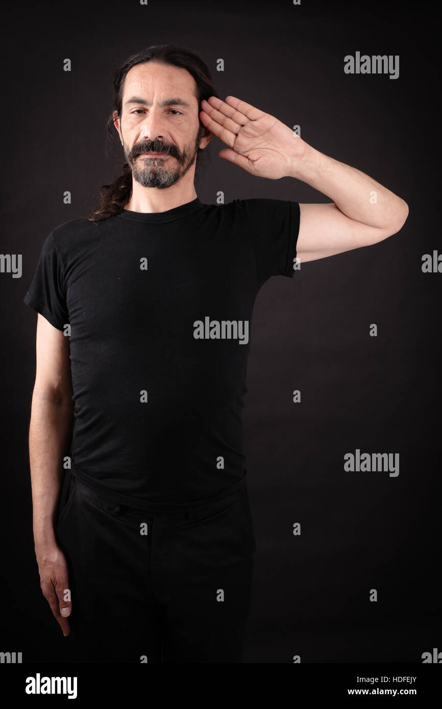 Handsome man doing different expressions in different sets of clothes ...