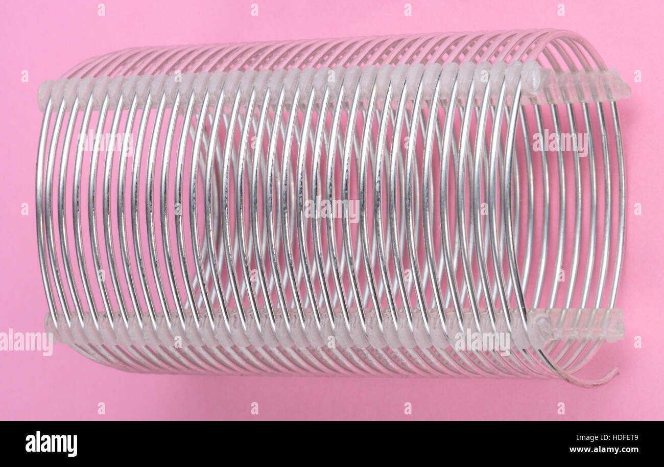 radio coil on pink background Stock Photo - Alamy