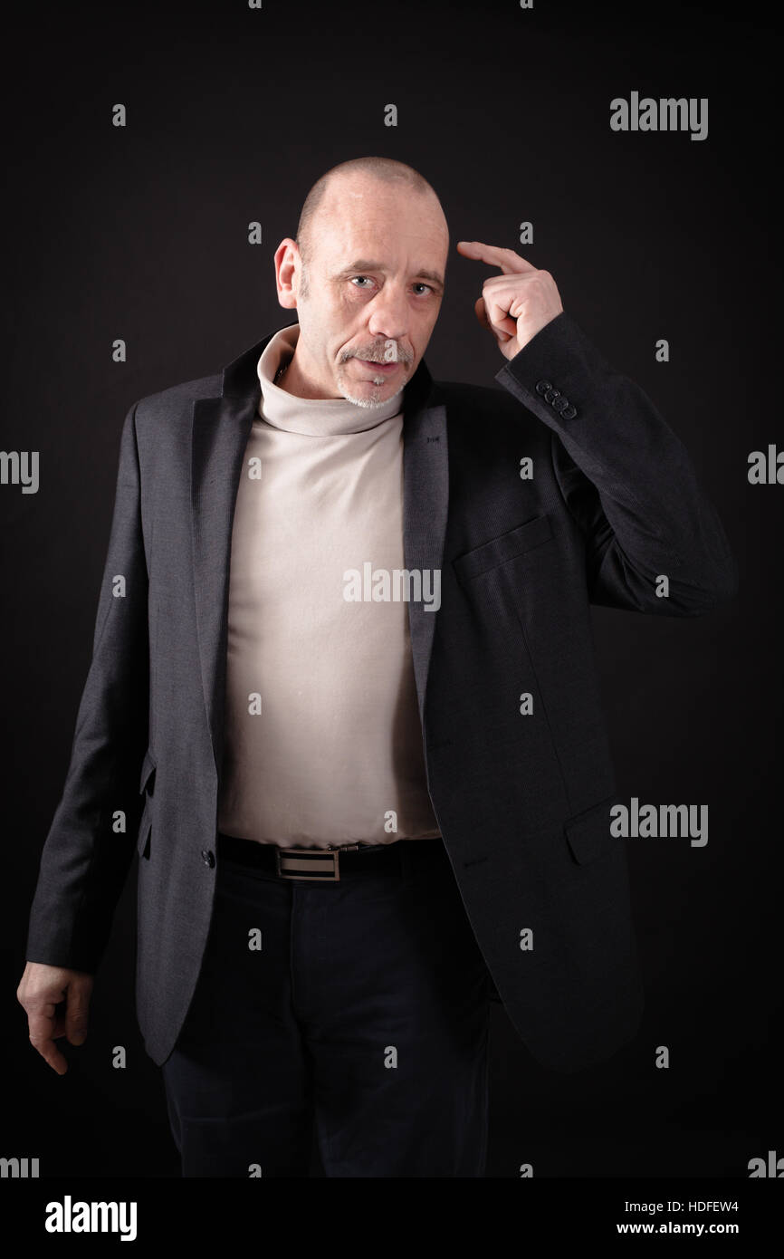 Handsome man doing different expressions in different sets of clothes ...