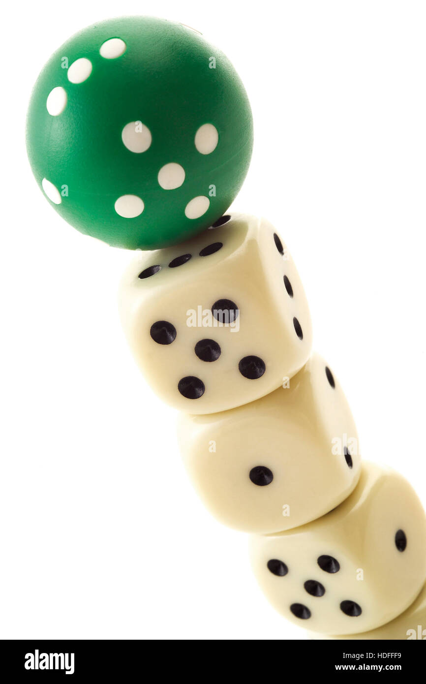 Dice, square and round Stock Photo - Alamy