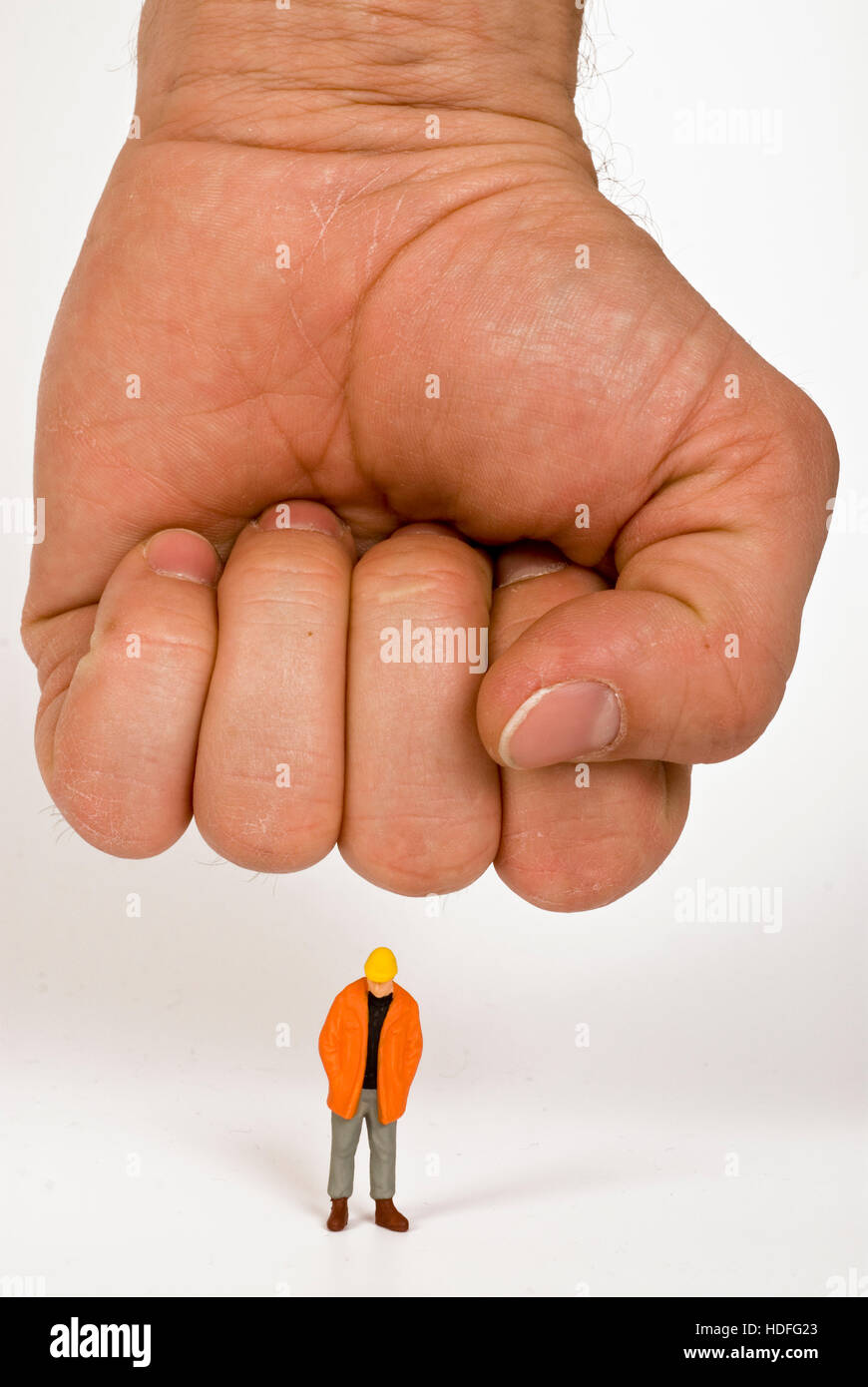 Symbolic image, suppression at work Stock Photo - Alamy