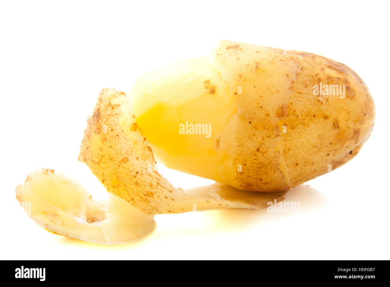 Close up raw peeled potato Cut Out Stock Images & Pictures - Alamy