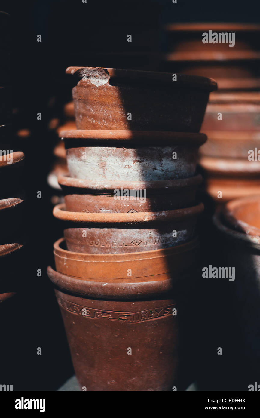 Aged clay pots and garden hi-res stock photography and images - Alamy