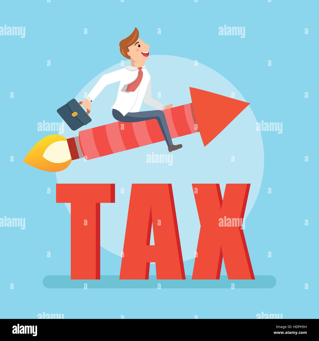Tax man cartoon hi-res stock photography and images - Alamy