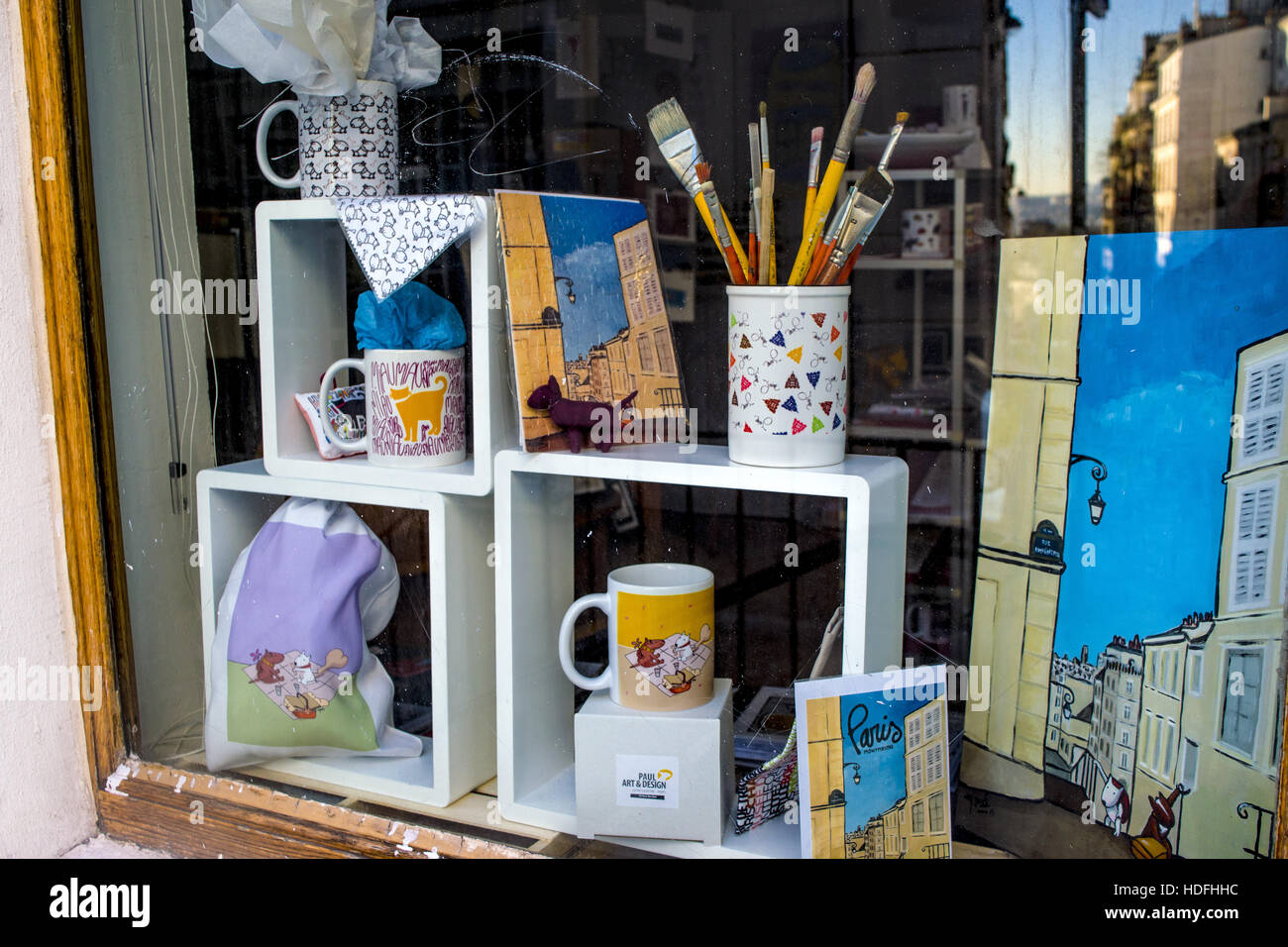 The art shop window Stock Photo - Alamy