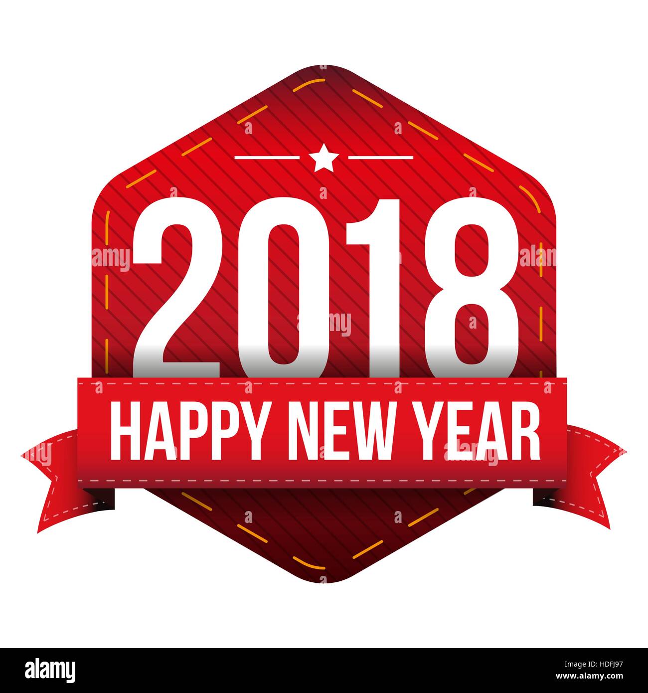 Happy New Year 2018 vector Stock Vector Image & Art - Alamy
