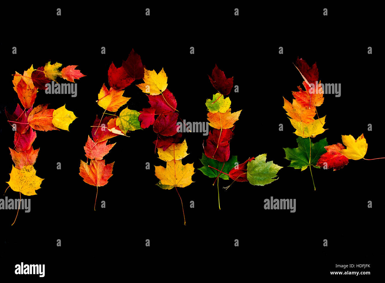 Fall word hi-res stock photography and images - Alamy