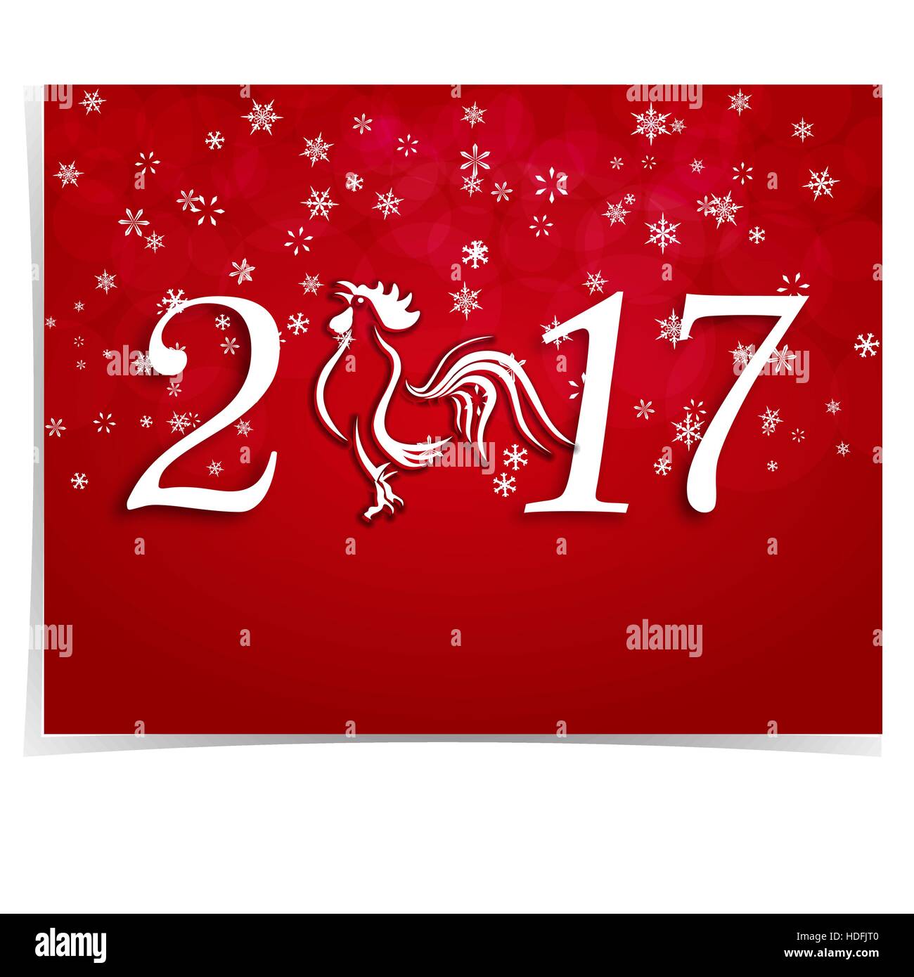 2017 Fire Rooster. Stylized lettering on a red gradient background ...