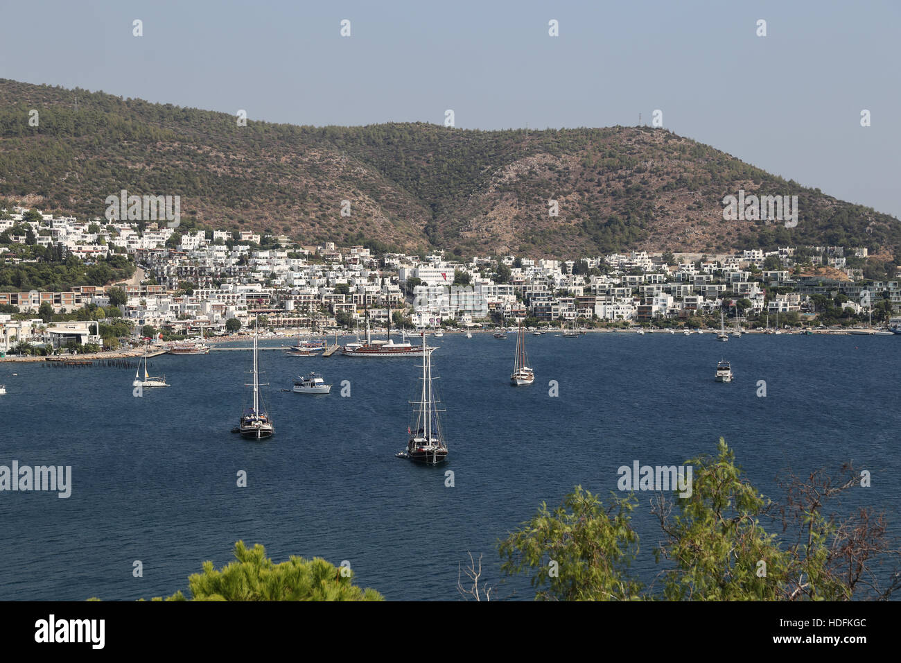 Bodrum Town in Aegean Coast of Mugla City, Turkey Stock Photo - Alamy