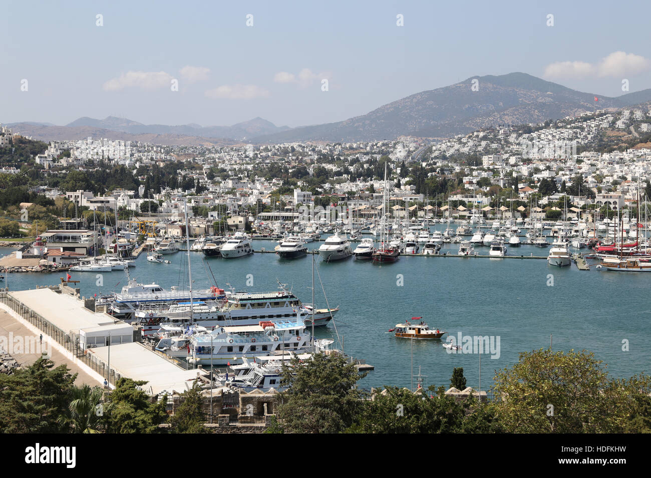 Bodrum Town in Mugla City, Aegean Turkey Stock Photo - Alamy