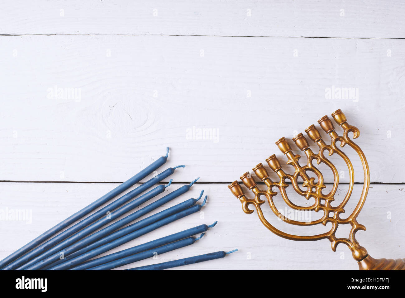 Hanukkah menorah traditional food hi-res stock photography and images ...