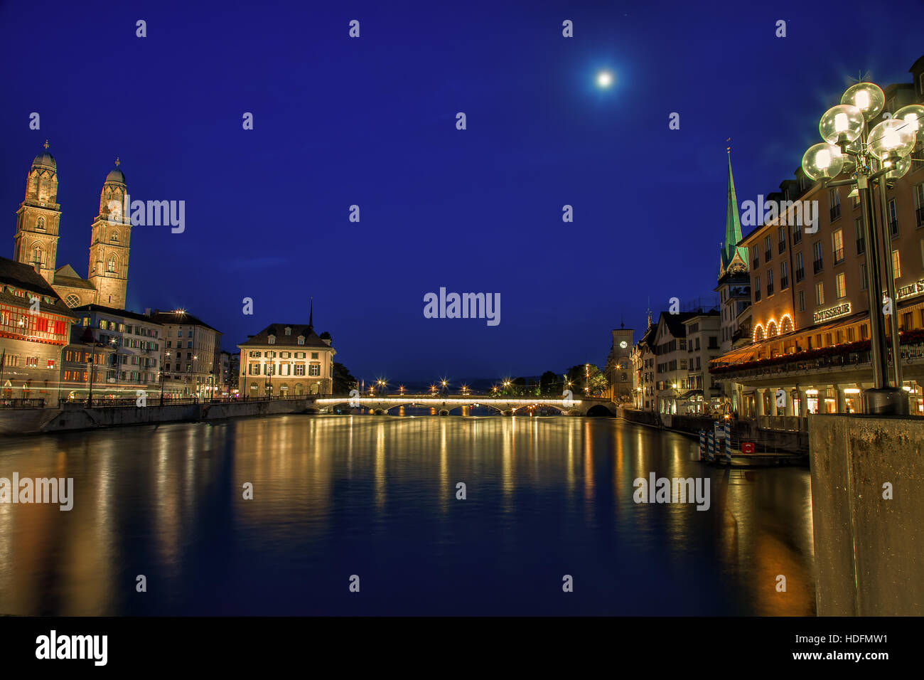 Zurich By Night High Resolution Stock Photography and Images - Alamy