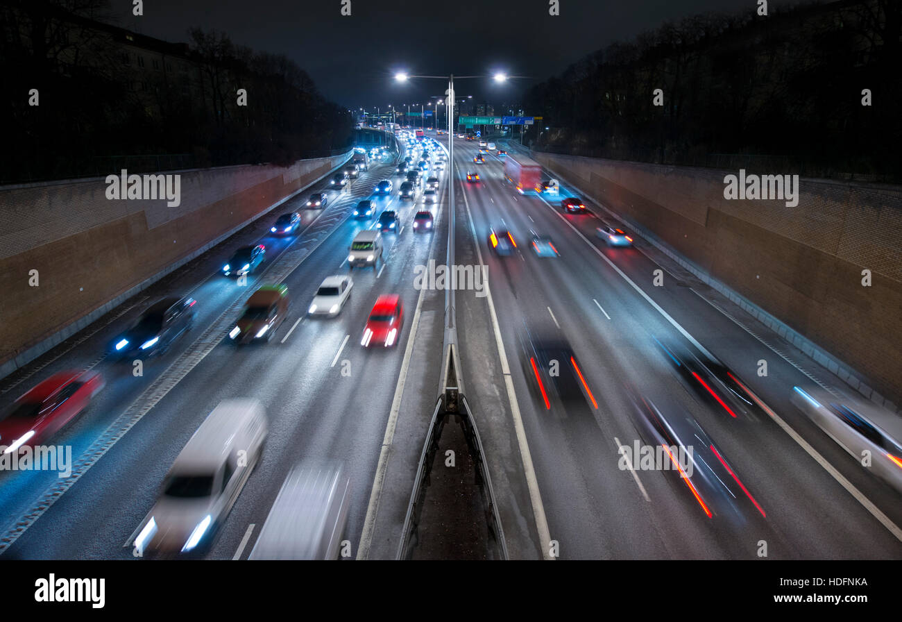 Traffic on Freeway Stock Photo - Alamy