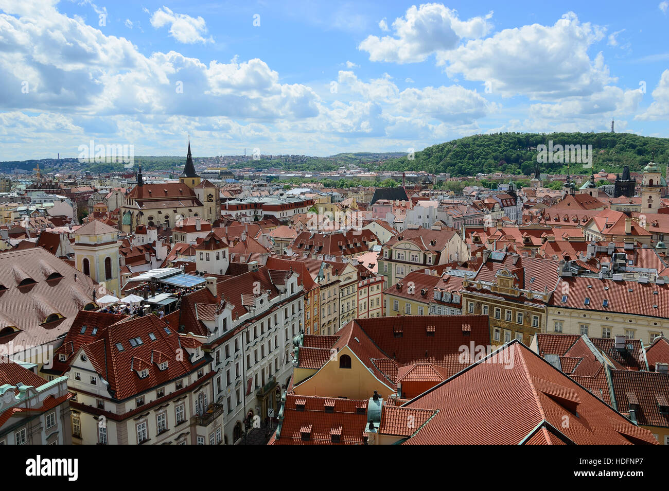 Prague aerial hi-res stock photography and images - Alamy