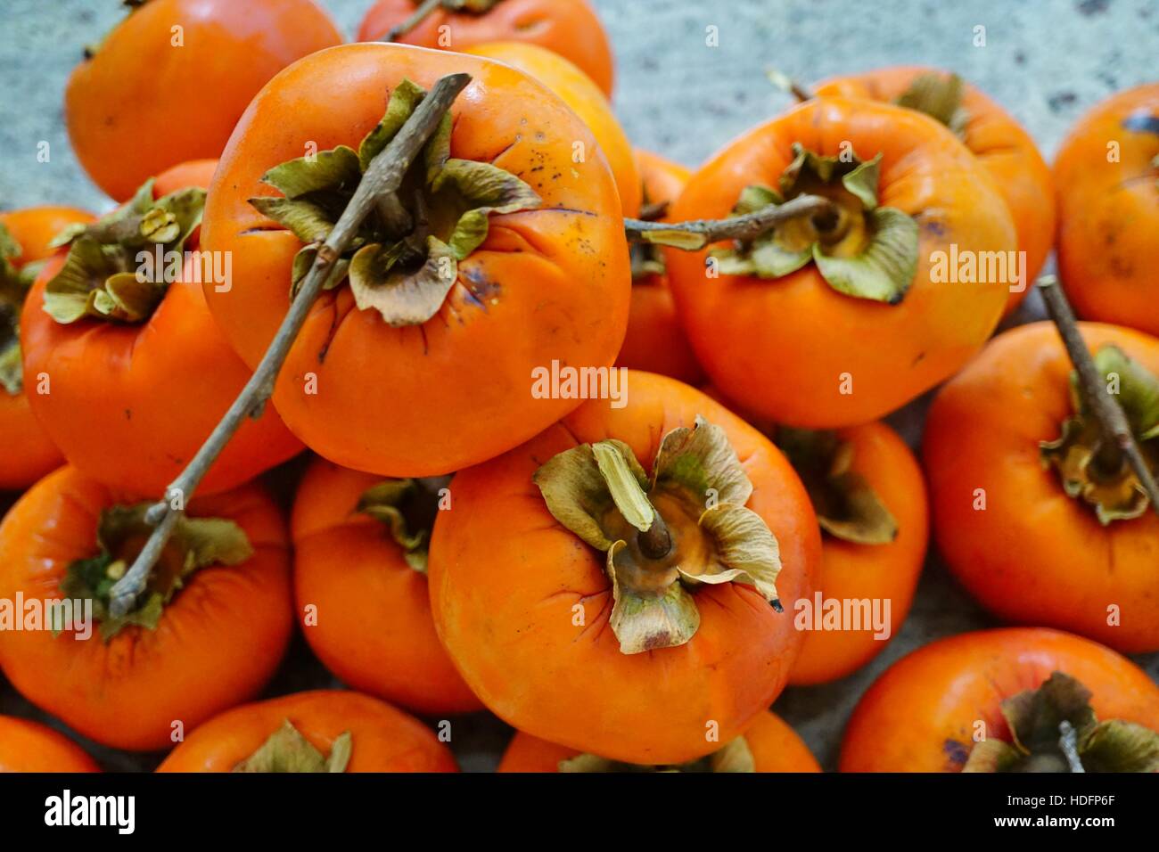 American persimmon fruit hi-res stock photography and images - Alamy