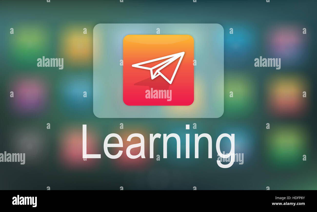 Academic E-Learning Education Online Application Concept Stock Photo ...