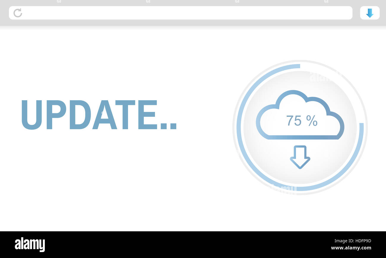 Update Cloud Storage Data Information Concept Stock Photo - Alamy