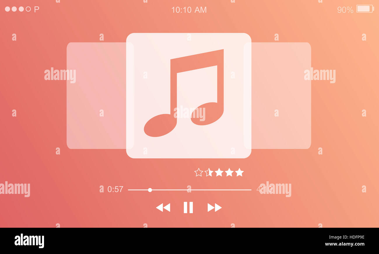 Music Note Entertainment Audio Graphic Concept Stock Photo - Alamy