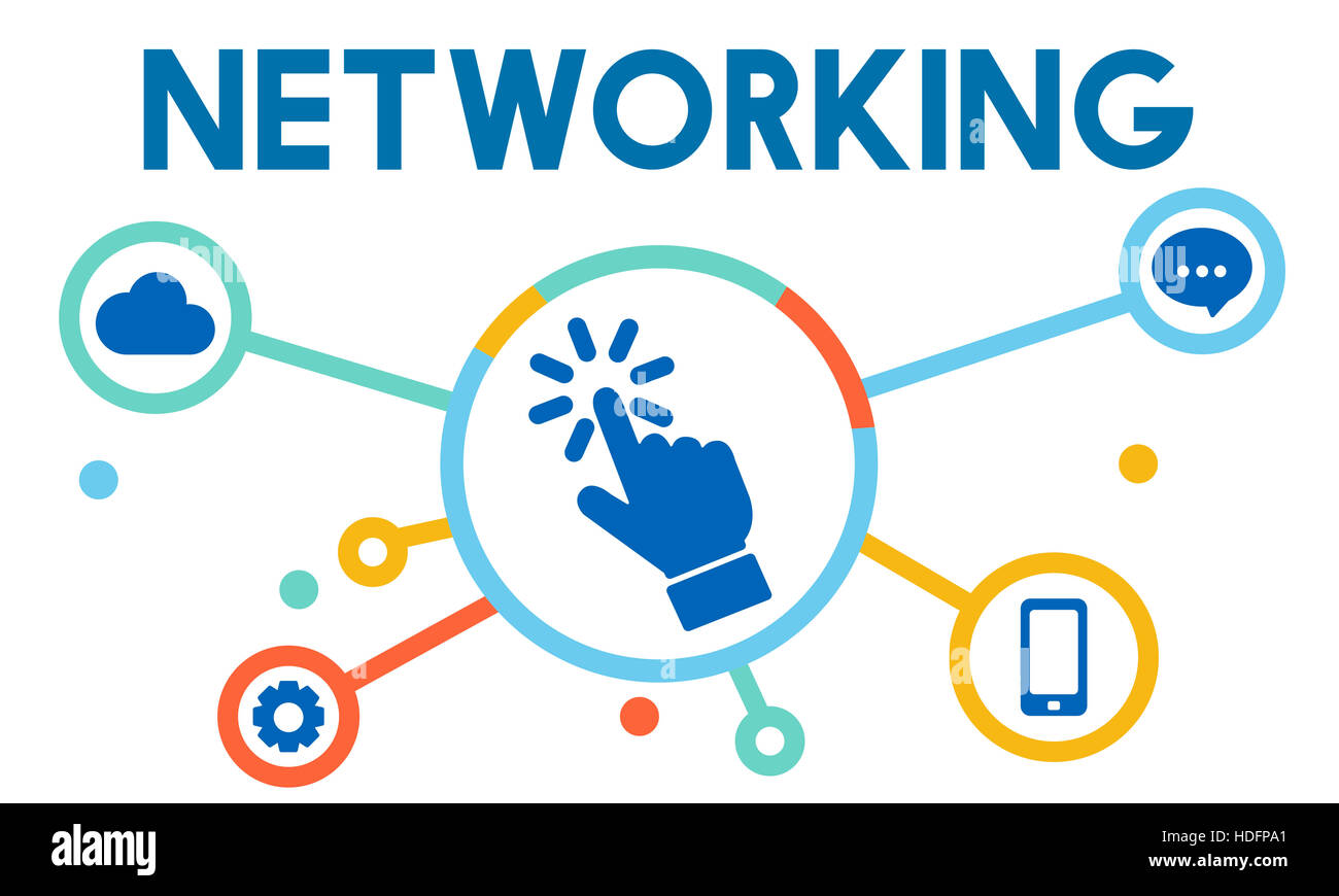 Technology Networking Communication Digital Concept Stock Photo - Alamy