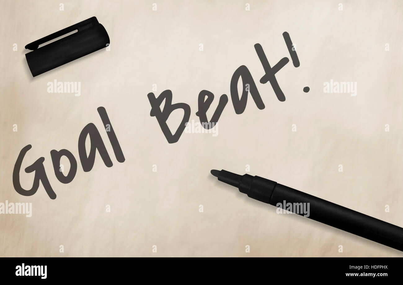 Goal Beat Aspiration Ambition Hopeful Aim Concept Stock Photo - Alamy