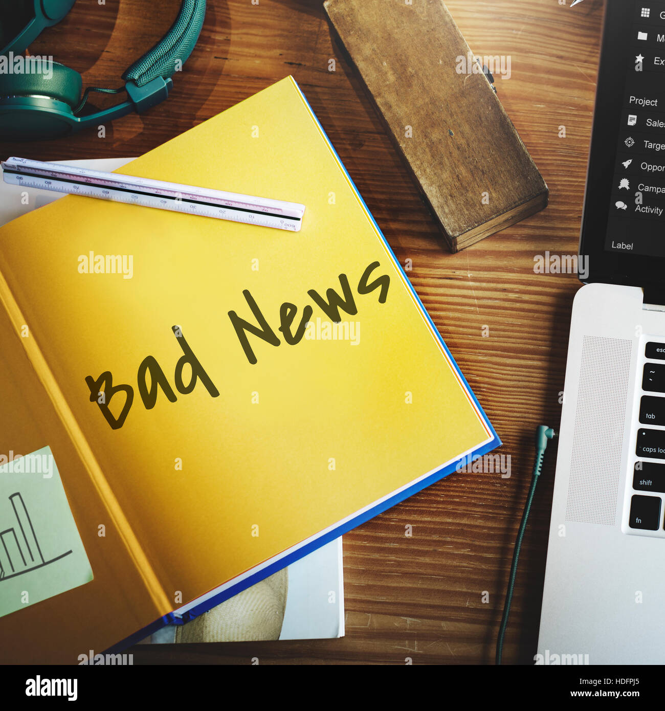 Bad News Sadness Depressed Frustration Terrifieed Concept Stock Photo ...