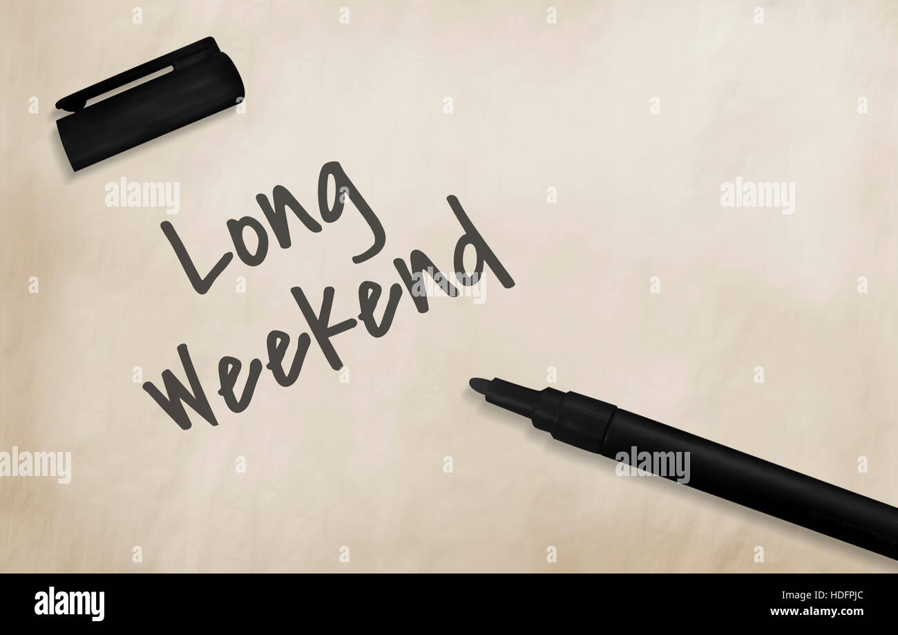 Long Weekend Relaxation Vacation Holiday Concept Stock Photo - Alamy