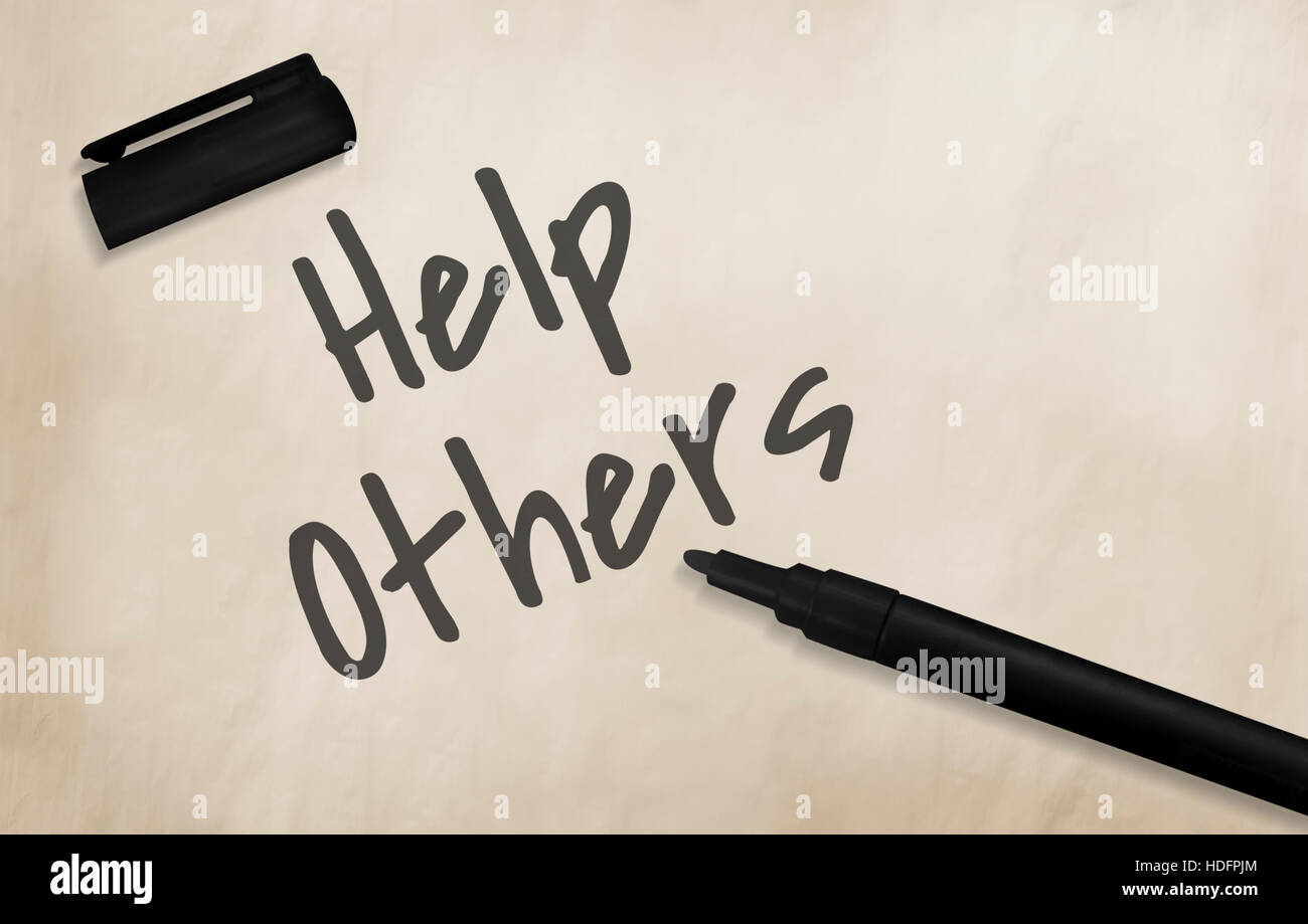 Help Others Service Support Concept Stock Photo - Alamy