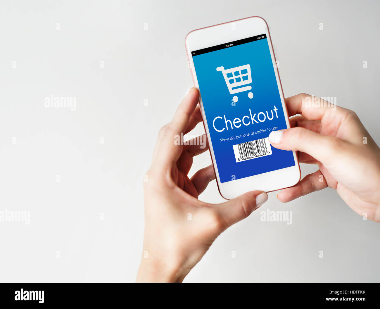 Checkout Purchase Online Shopping Concept Stock Photo - Alamy