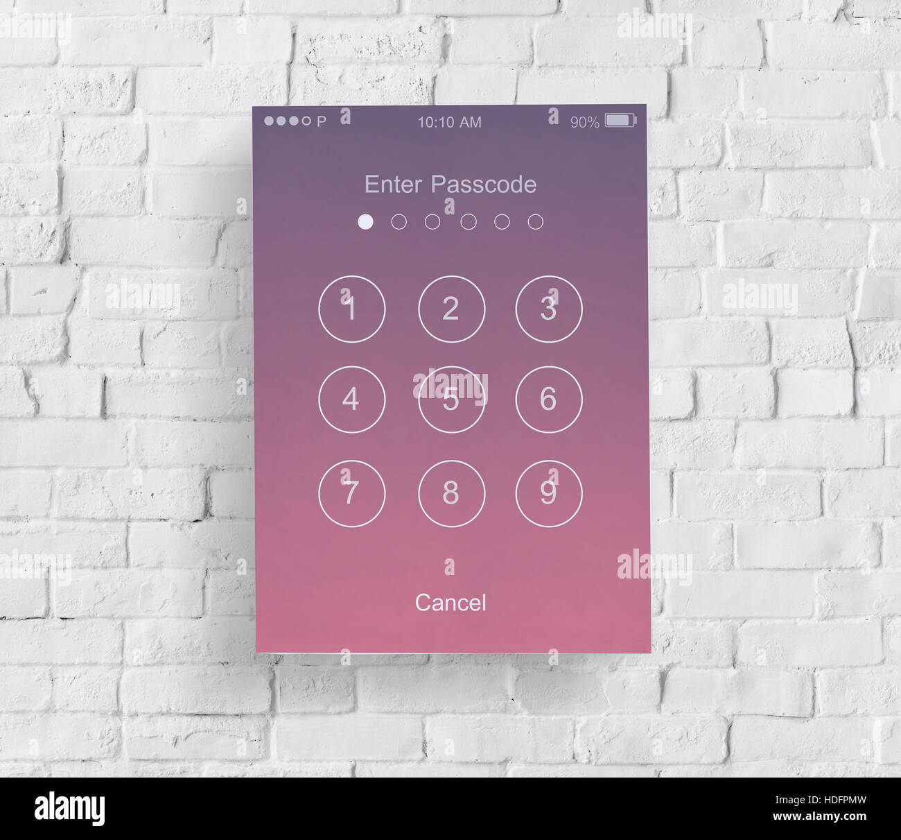 Enter Passcode Security System Concept Stock Photo - Alamy