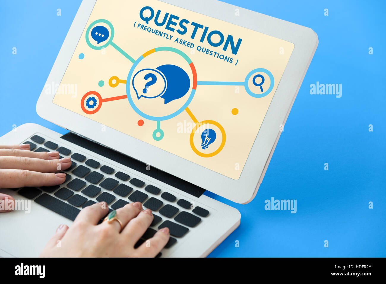 Help Question Contact us Information Concept Stock Photo - Alamy