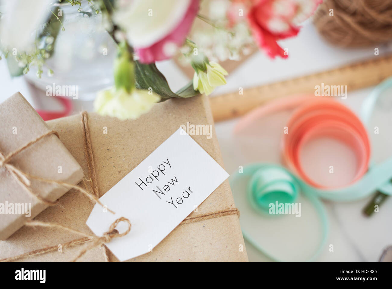 Message Label Tag Card Present Gift Concept Stock Photo - Alamy