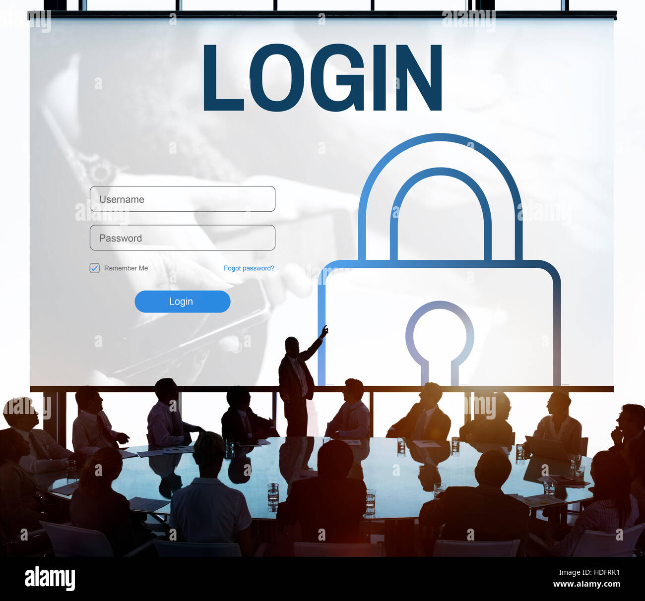 Log In User Password Register Concept Stock Photo - Alamy