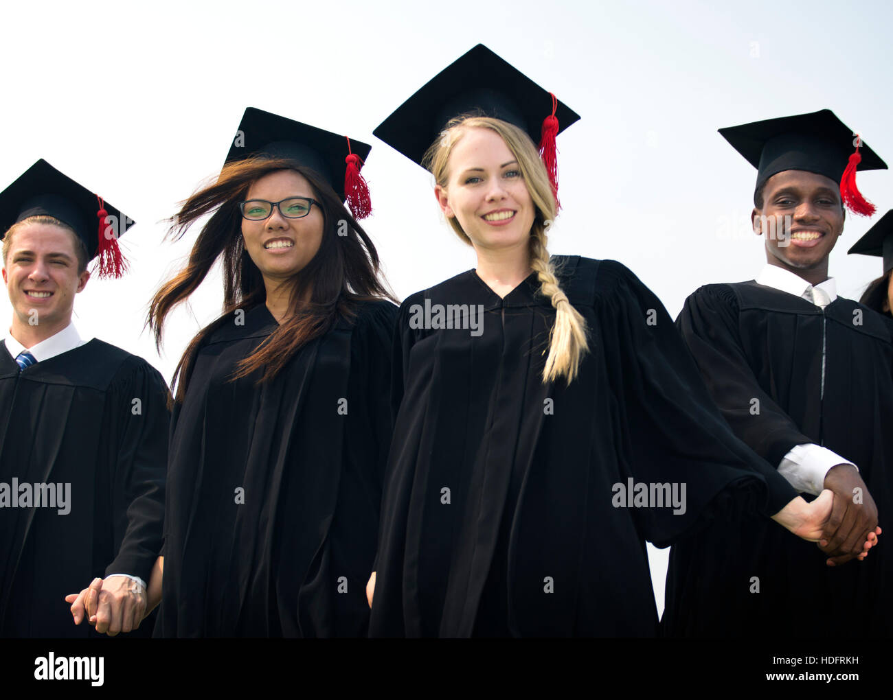Young Students Graduation Ceremony Concept Stock Photo - Alamy