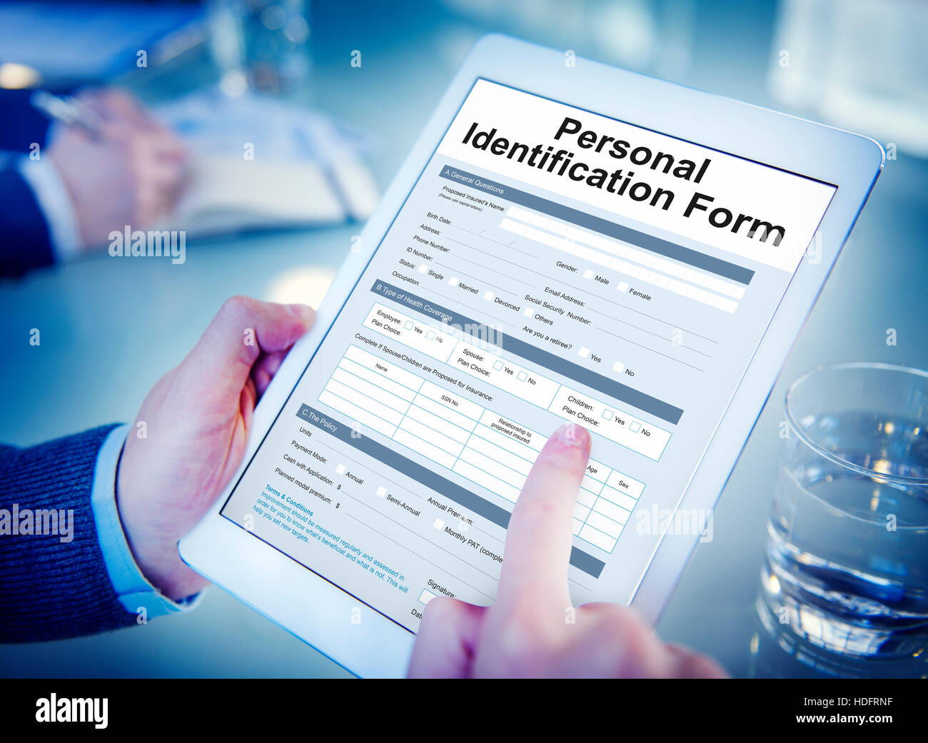 Personal Identification ID Form Concept Stock Photo - Alamy
