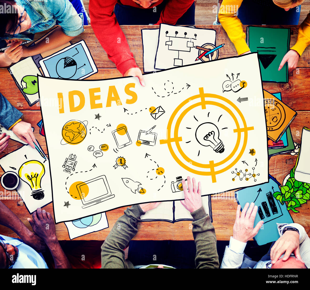 Vision Thinking Progress Invention Design Graphic Concept Stock Photo ...