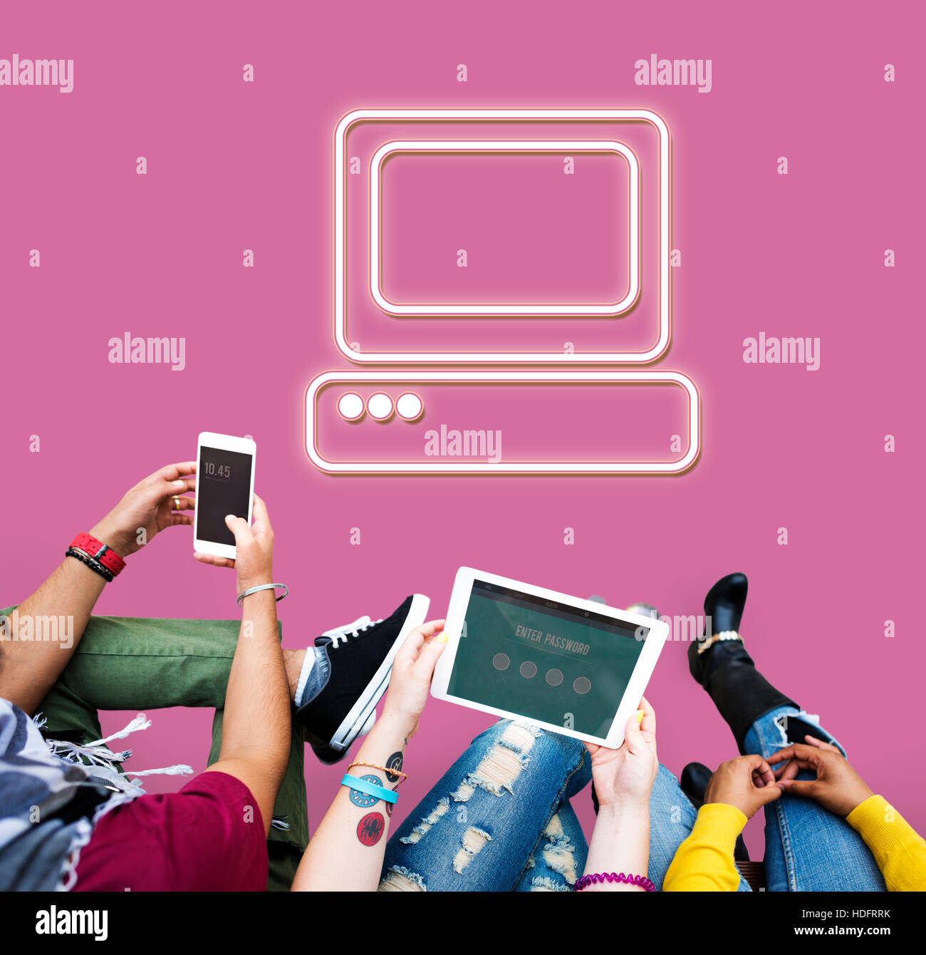 Communication Digital Computer Media Graphic Concept Stock Photo - Alamy