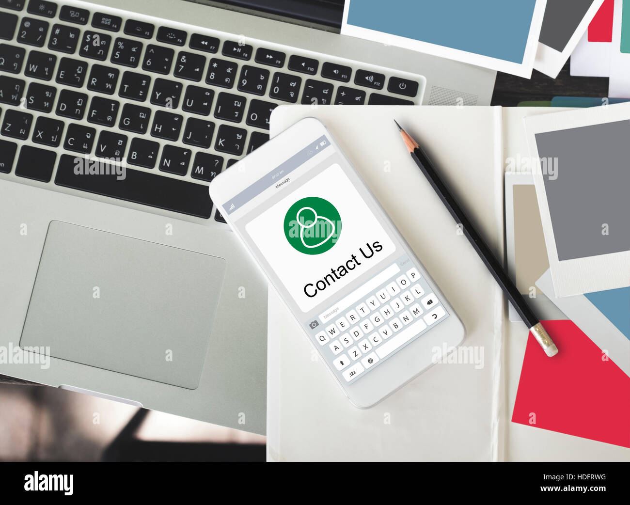 Contact Address Book Communication Information Concept Stock Photo - Alamy